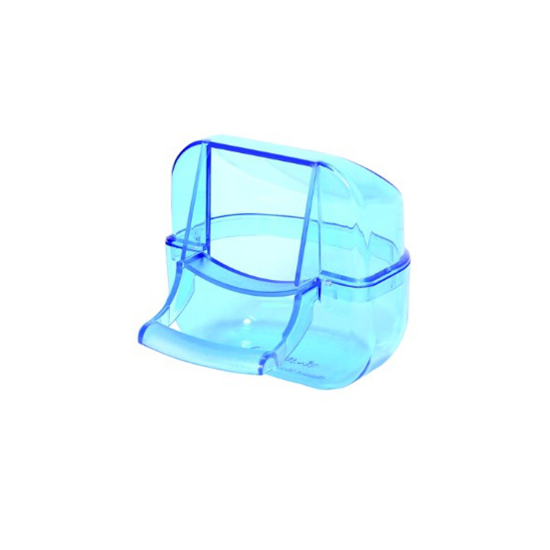 Tisert Lüx Kristal Şeffaf Kuş Yemliği 100 ml - Mavi - TLS Pet Market